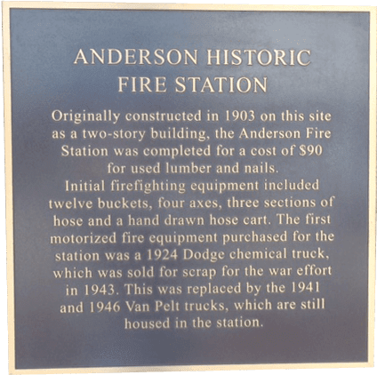 History | Anderson Fire Department
